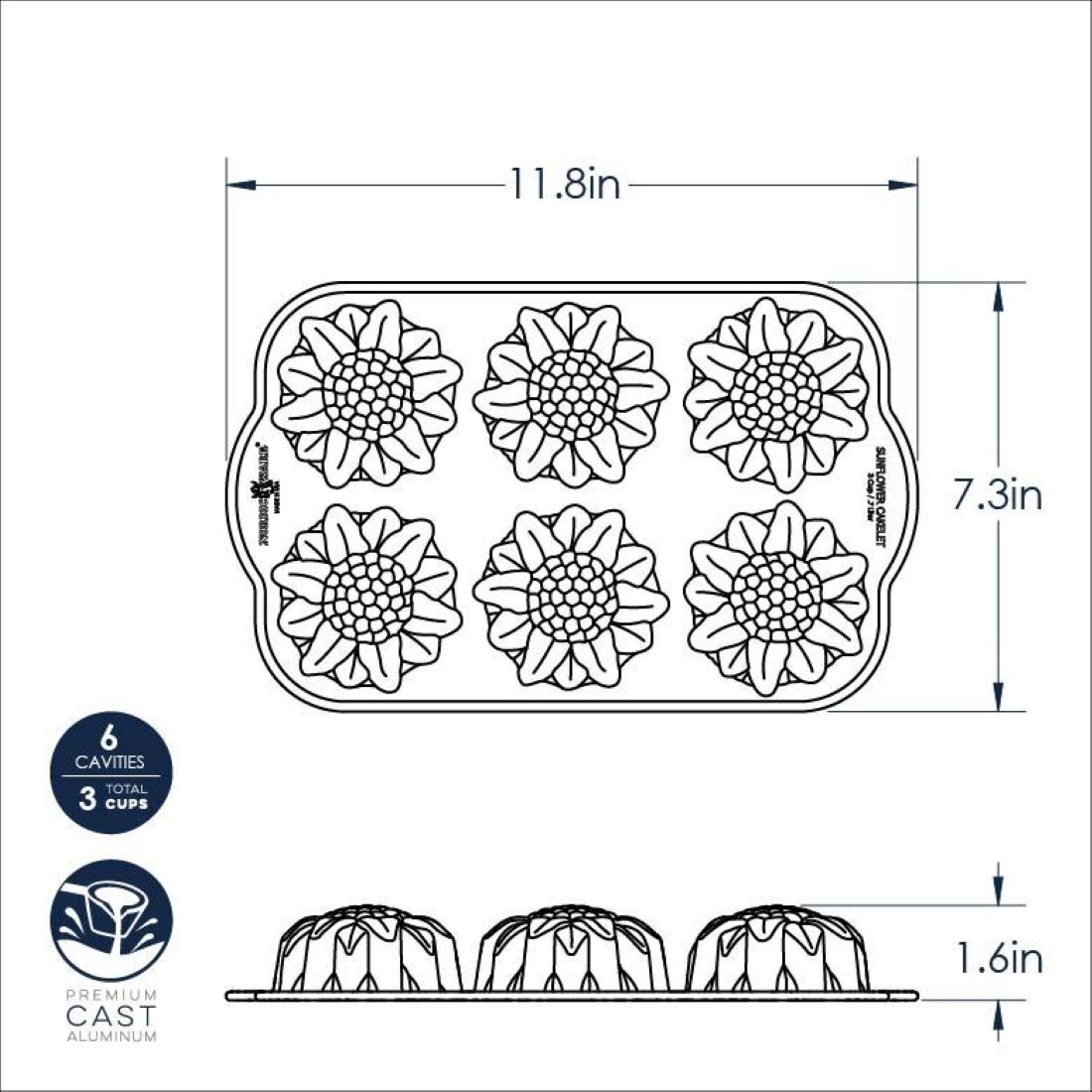 Nordic Ware Cakelet Pan Sunflower 11172564481 EBay nordic-ware-cakelet-pan-sunflower-11172564481-ebay