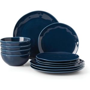 Bay Colors 12-Piece Dinnerware Set (Blue) | Lenox | Everything Kitchens