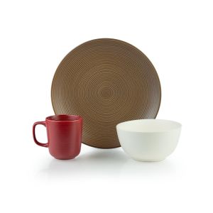 Modern Colorful Neutrals - Rippled Matte Dinnerware Collection ...