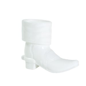 1.25oz Cowboy Boot Shot Glass (Milk) | Mosser Glass | Everything Kitchens