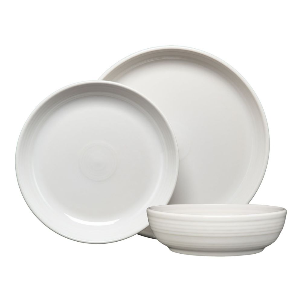 3-Piece Coupe Place Setting (White) | Fiesta® | Everything Kitchens