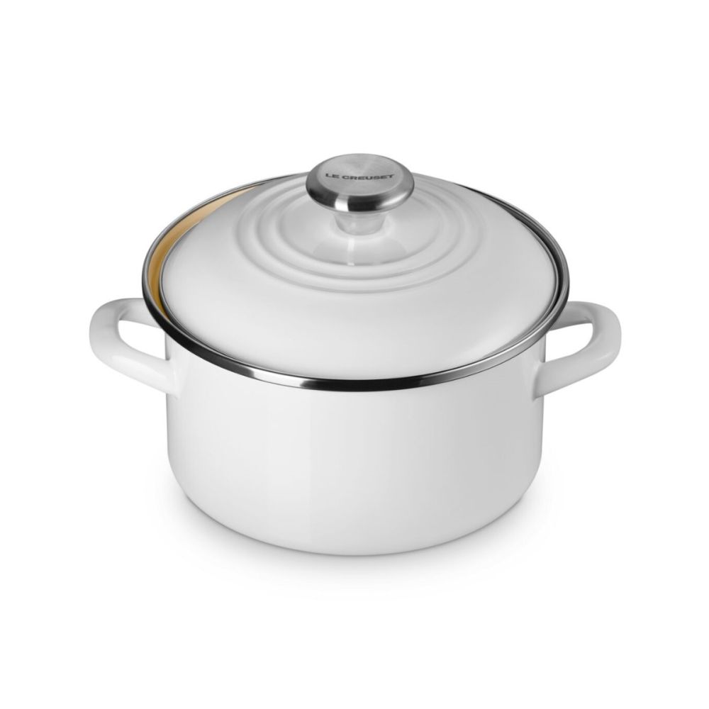 3.8 Qt. Petite Enamel On Steel Stockpot (White) | Le Creuset ...