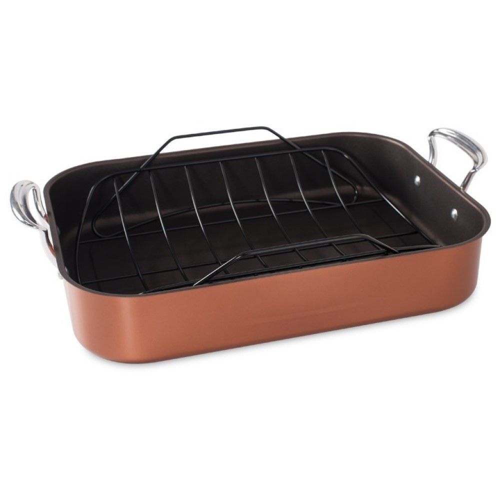 Extra Large Copper Roaster with Rack | Nordic Ware | Everything Kitchens