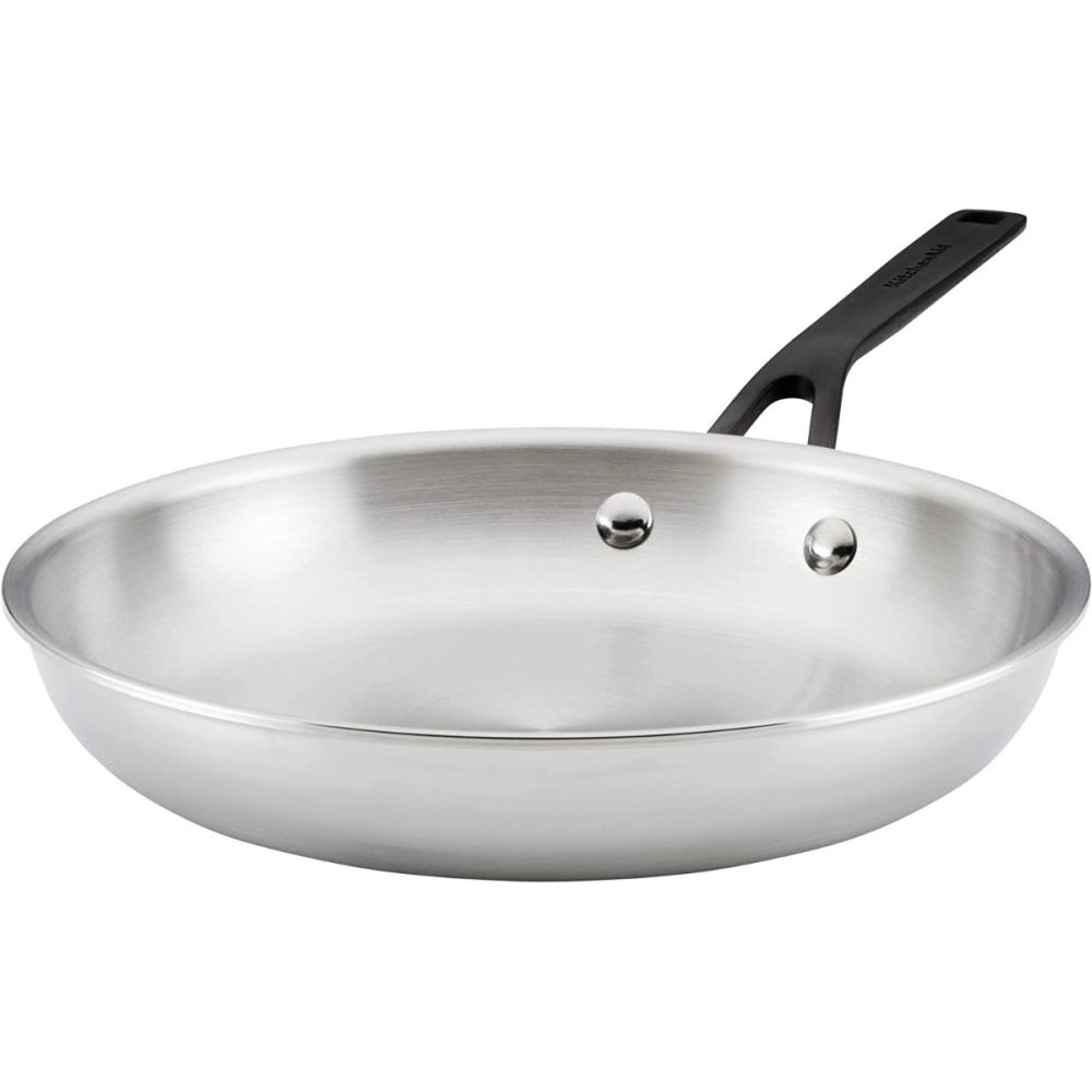 5-Ply Stainless Steel 10" Frying Pan | KitchenAid | Everything Kitchens
