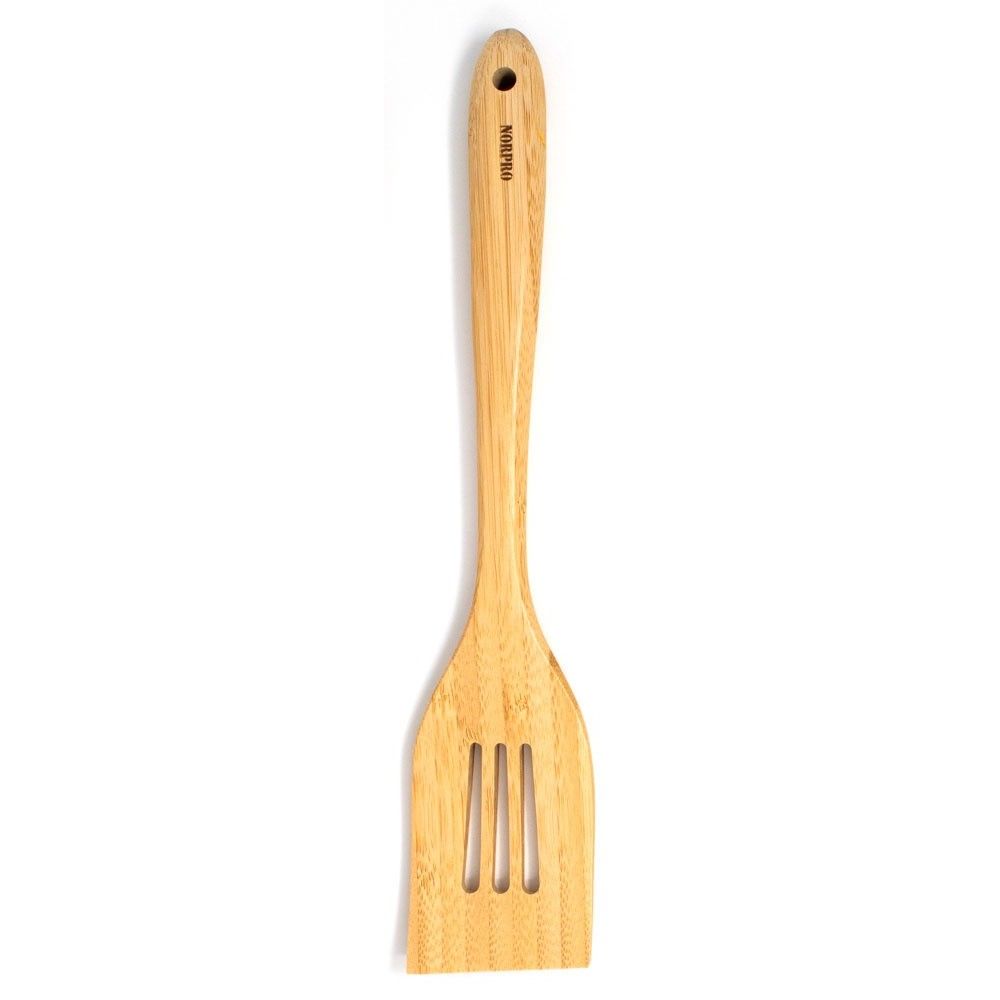 12" Bamboo Slotted Spatula | Norpro | Everything Kitchens