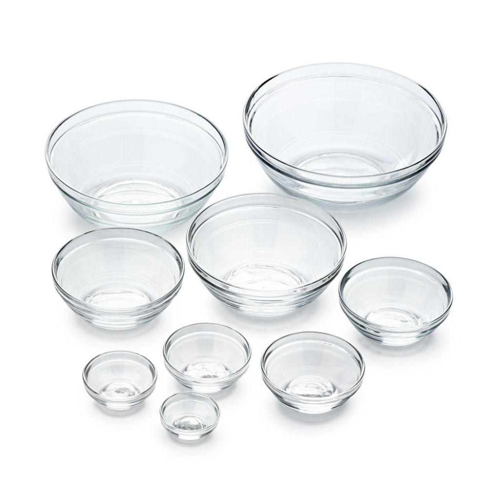 Le Gigogne Clear 9-Piece Stacking Bowl Set | Duralex | Everything Kitchens