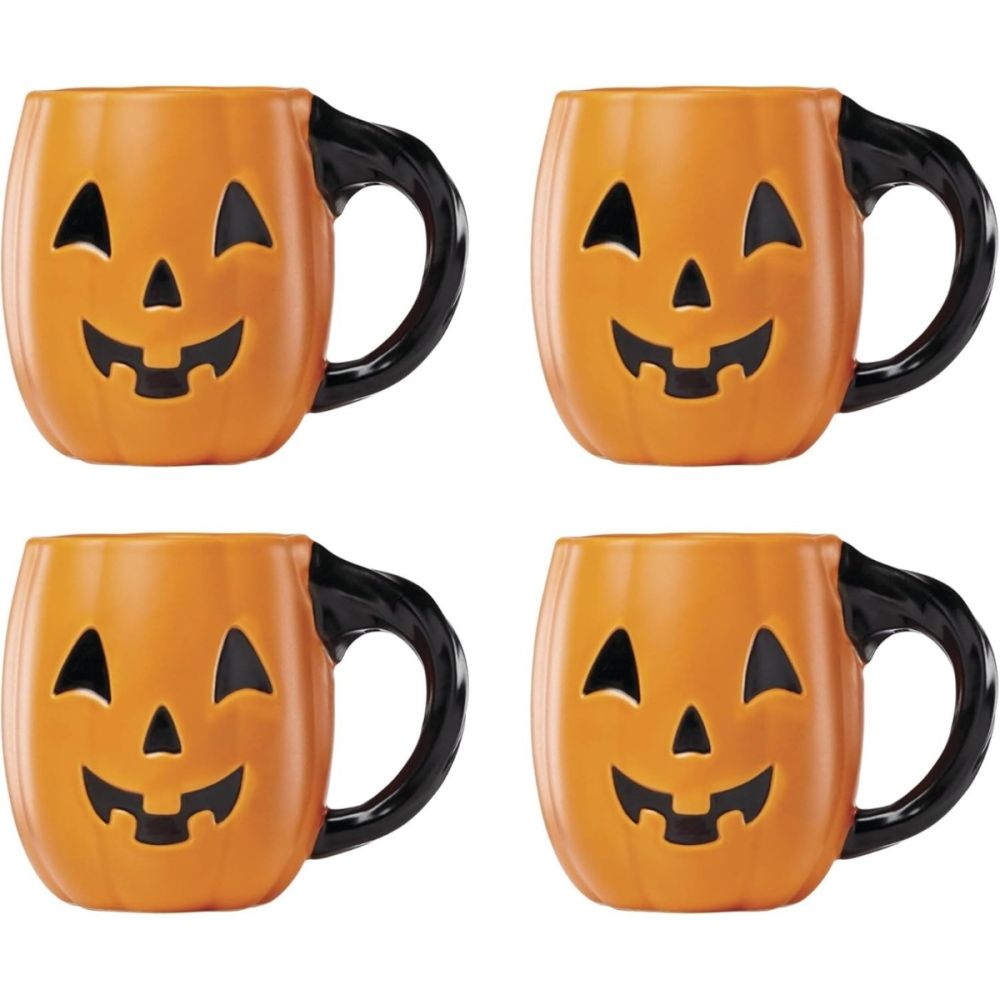 pumpkin coffee cup set