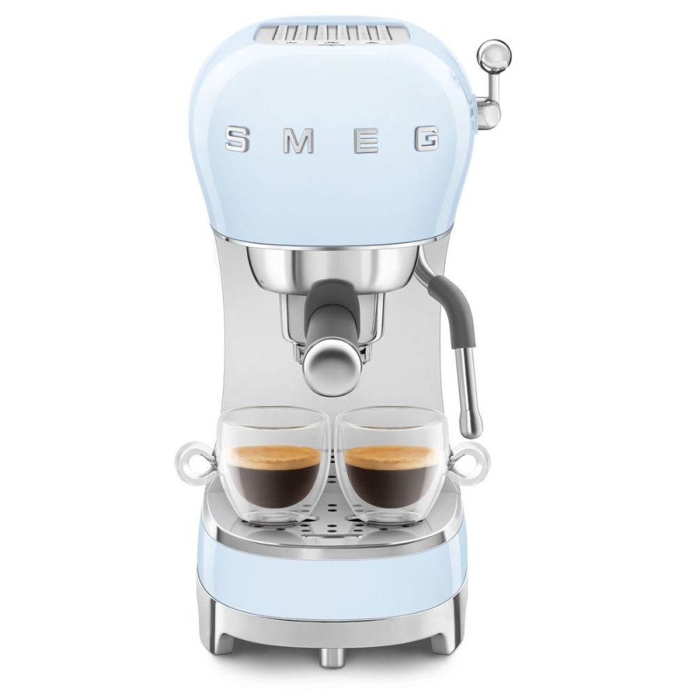 50's Retro Style Aesthetic Espresso Coffee Machine (Pastel Blue) | SMEG ...