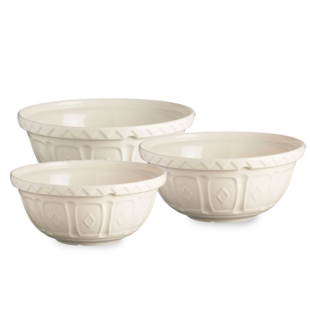 Cream Color Mix Mixing Bowls (Set of 3) | Mason Cash | Everything Kitchens