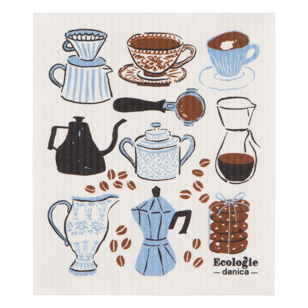Swedish Sponge Dish Cloth (Coffee Break) | Ecologie by Danica ...