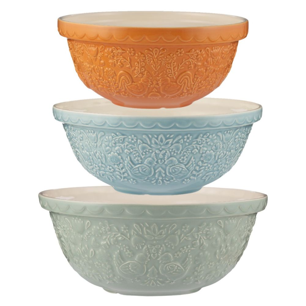 Home to Roost Mixing Bowl Set (Set of 3) | Mason Cash | Everything Kitchens