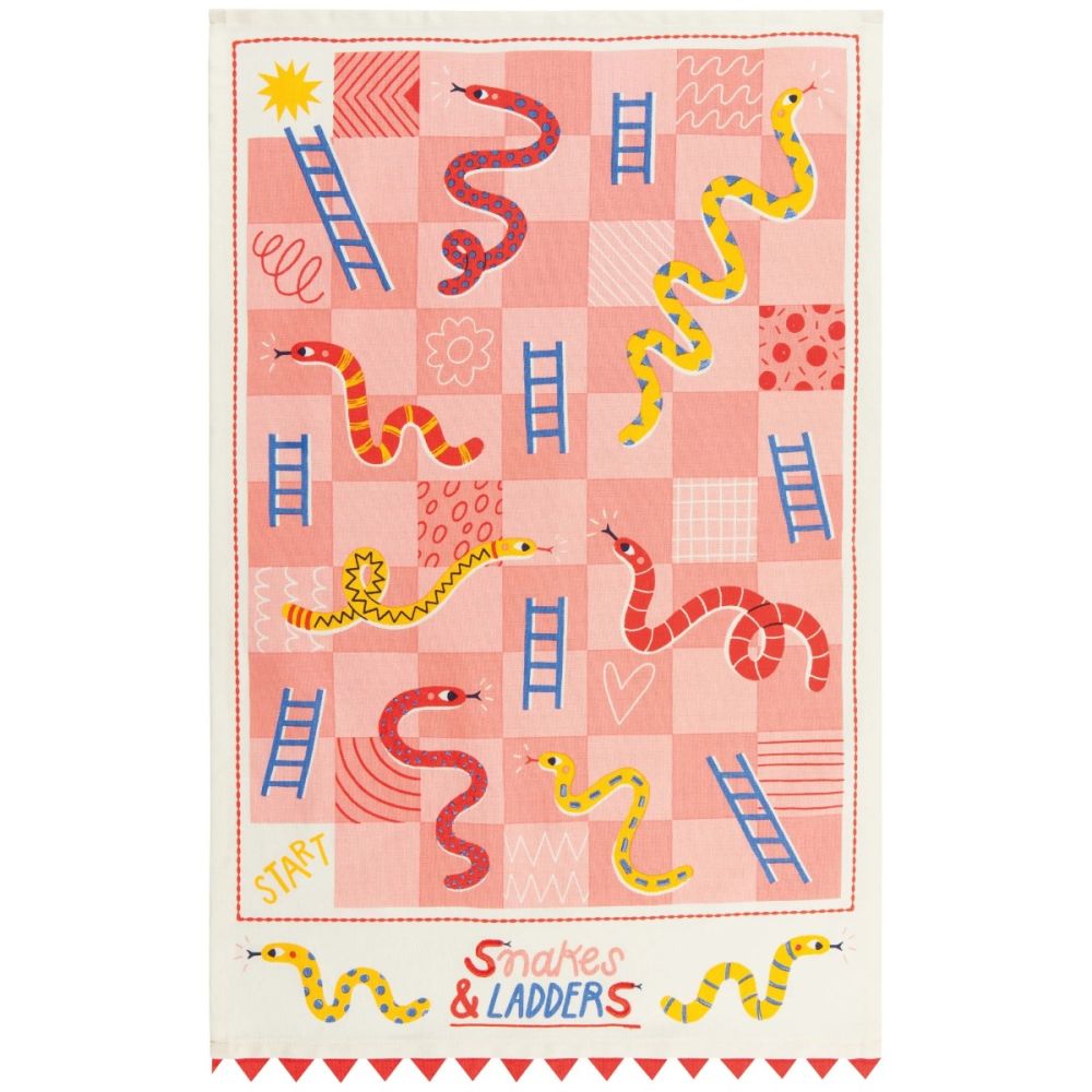 Snakes & Ladders Decorative Dish Towel | Danica Jubilee | Everything ...
