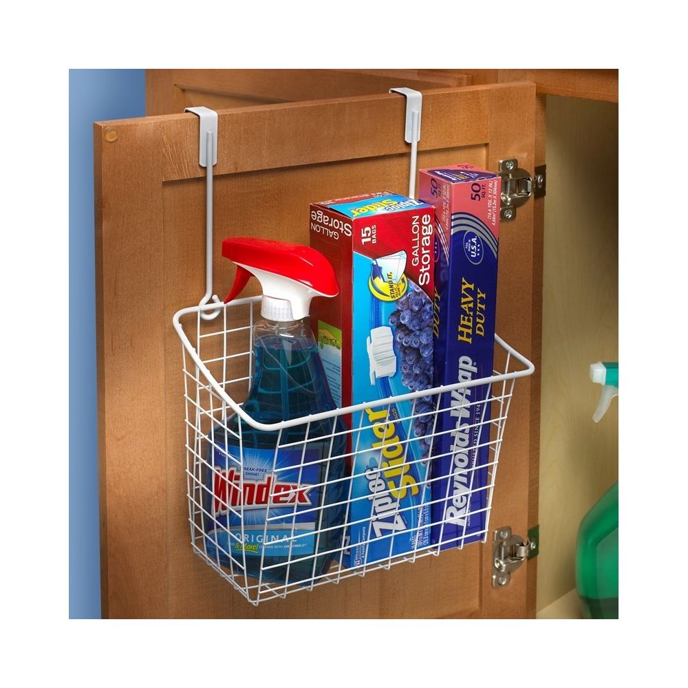 Large Over the Cabinet Basket Industrial Gray Spectrum Everything Kitchens