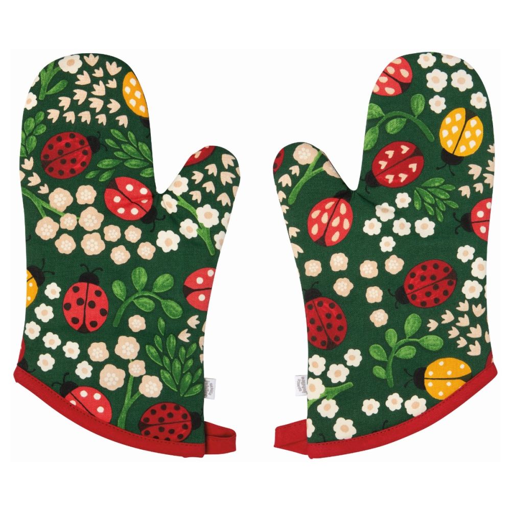 Oven Mitts (Set of 2) (Ladybugs) | Danica Jubilee | Everything Kitchens