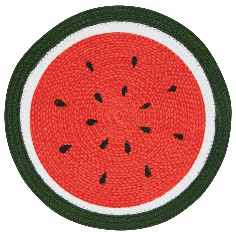 Braided Placemat (Melon Pop) | Danica Jubilee | Everything Kitchens