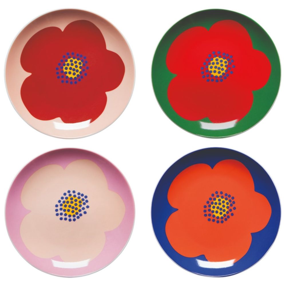 6" Appetizer Plates (Set of 4) (Poppy) | Danica Jubilee | Everything ...