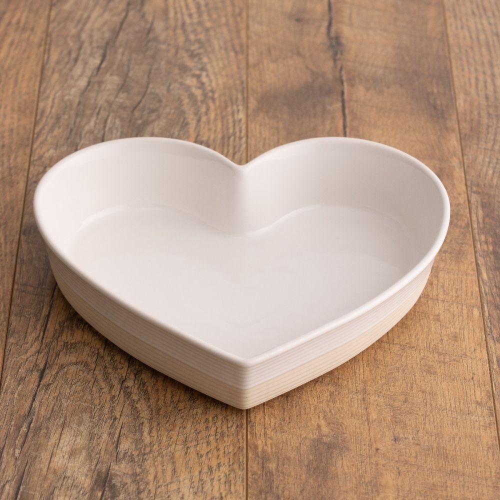rustic heart dinner set