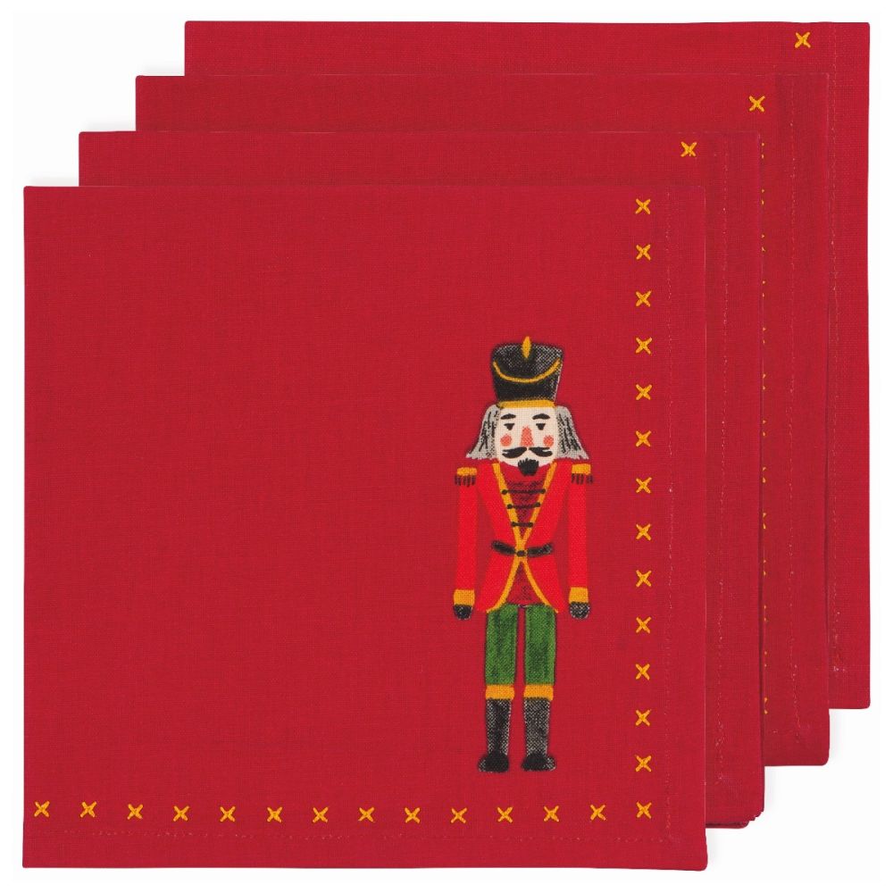Printed Napkins (Set of 4) - Nutcracker | Now Designs by Danica ...