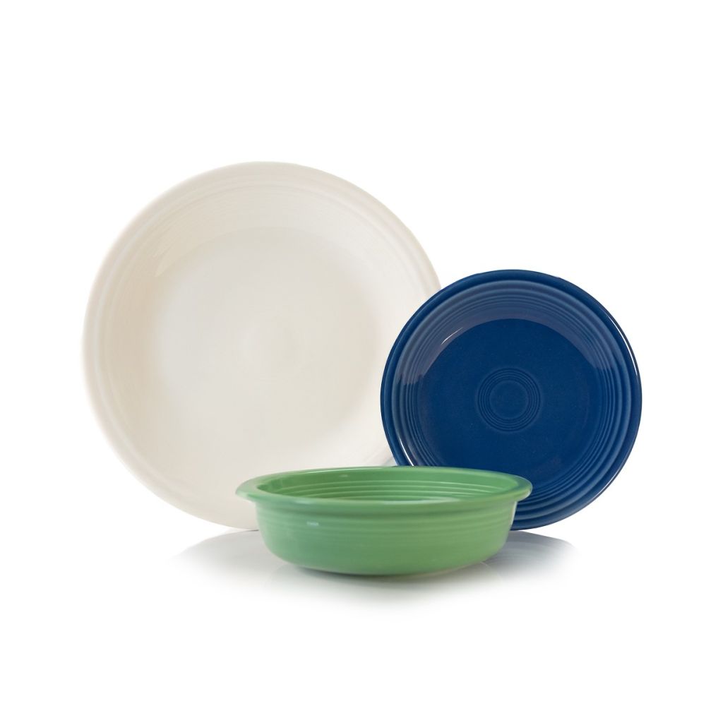 3-Piece Classic Rim Place Setting (Oasis) | Fiesta® | Everything Kitchens