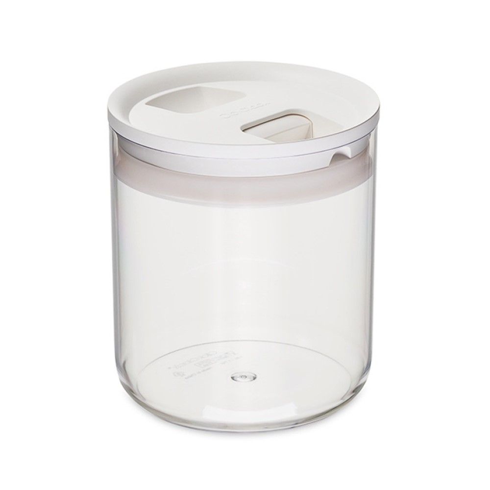 1-Quart Round Pantry Canister (White) | Click Clack | Everything Kitchens