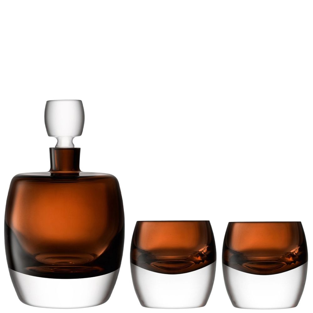 Whisky Club Whisky Set (Peat Brown) | LSA | Everything Kitchens