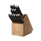 Classic 14-Piece Self-Sharpening Knife Block Set (Black Handles with ...