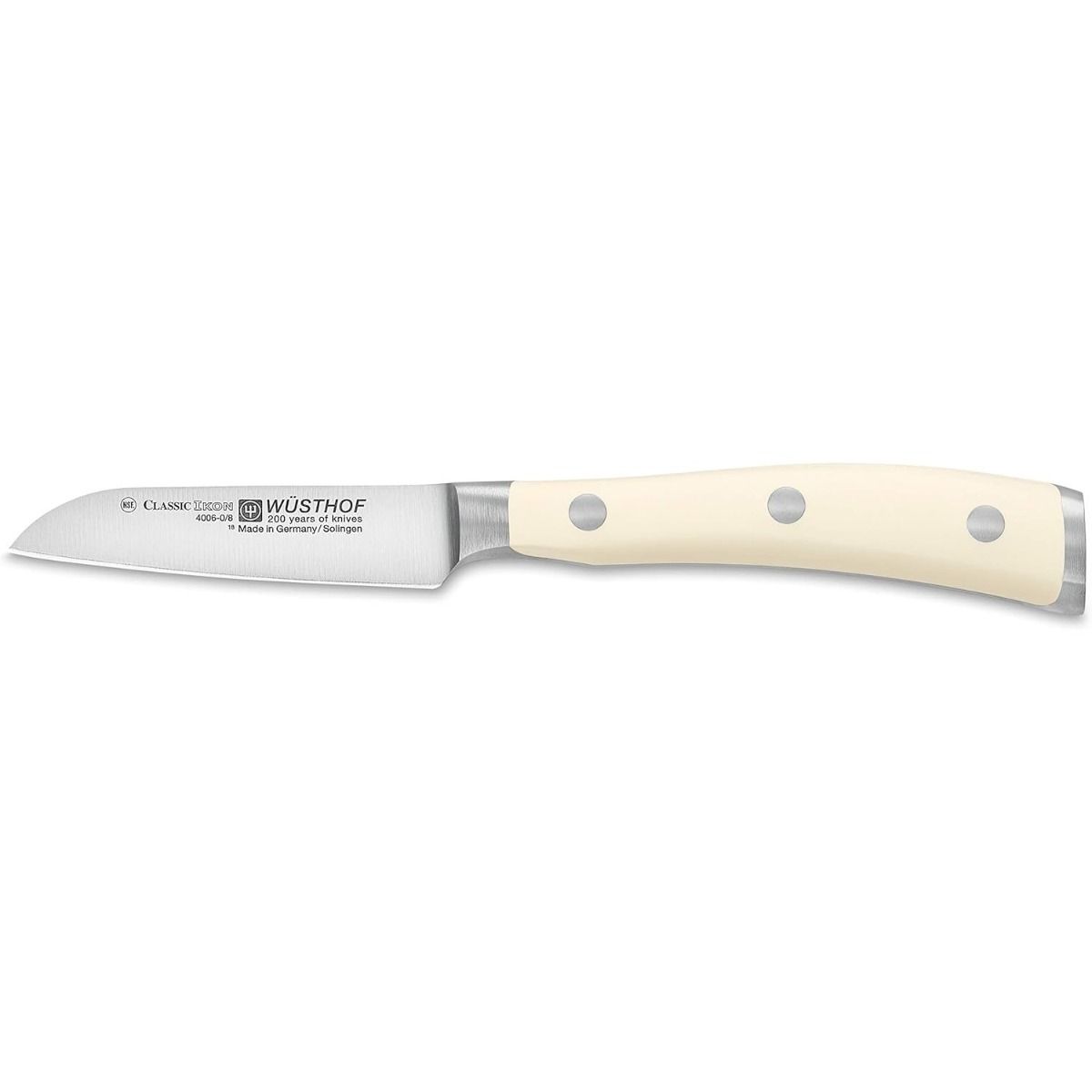 Classic IKON Creme 3 Paring Knife Flat Cut WUSTHOF Everything Kitchens